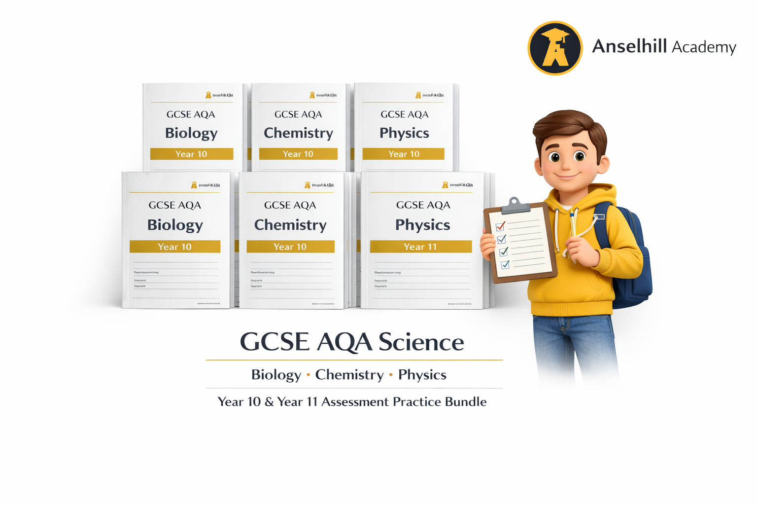 GCSE AQA Assessment Practice Pack – Biology, Chemistry & Physics (Year ...